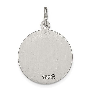 IceCarats 925 Sterling Silver Vintage Saint John Neumann Medal Necklace Charm Pendant Only