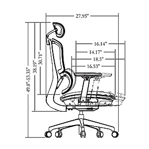 WorkPro® Momentum Ergonomic Mesh Active High-Back Chair, Black