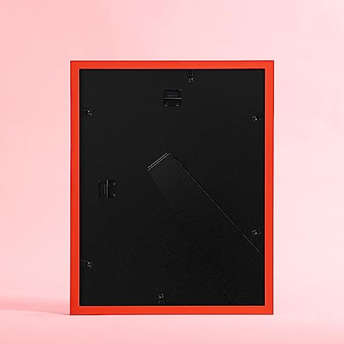 eletecpro 11x14 Picture Frame Made of Solid Wood and HD Glass Colourful Frame Display 8x10 Photo with Mat or 11x14 without Mat Home Decor for Wall and Tabletop Red 1 Pack