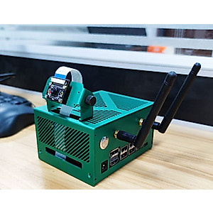 Yahboom Jetson Nano Aluminum Alloy Case Compatible with Orin Nano Orin NX Xavier NX, Metal Case with Cooling Fan Reasonable Design Bright Green Metal for Superior Heat Dissipation