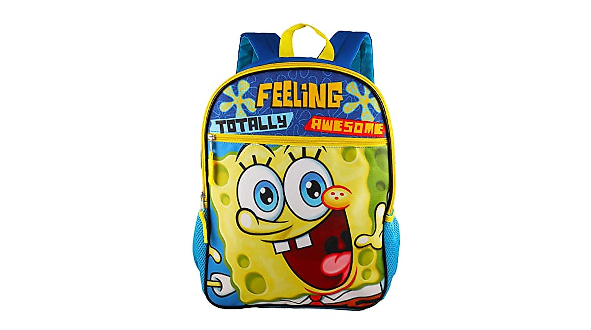 Spongebob Backpack with Lunch Box Set for Kids – Fun & Durable School Gear