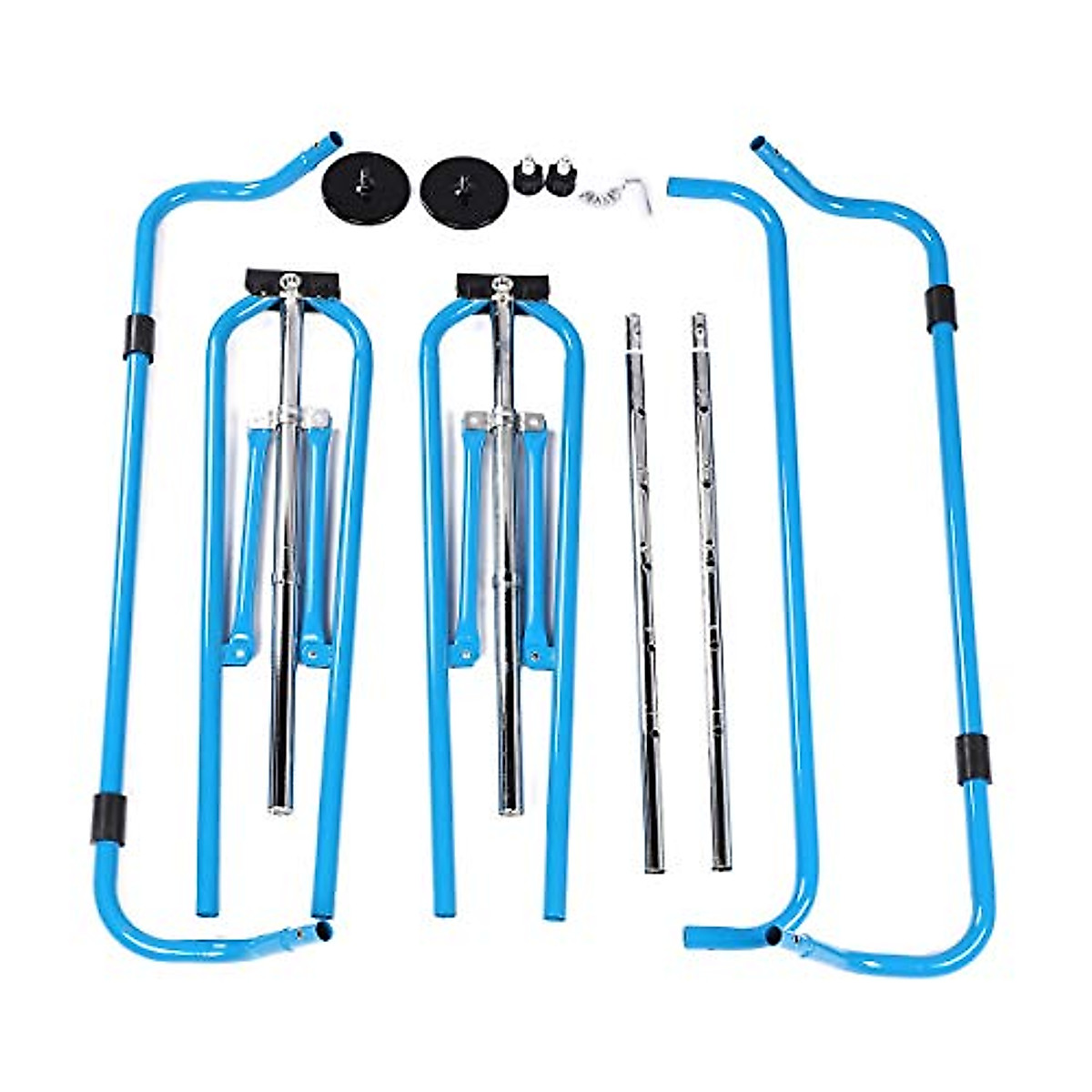 DOBESTS Gymnastics Bar Equipment for Home for Kids Height Adjustable Junior Training Kip Bar Uneven Bars for 3-7 Years (Blue)