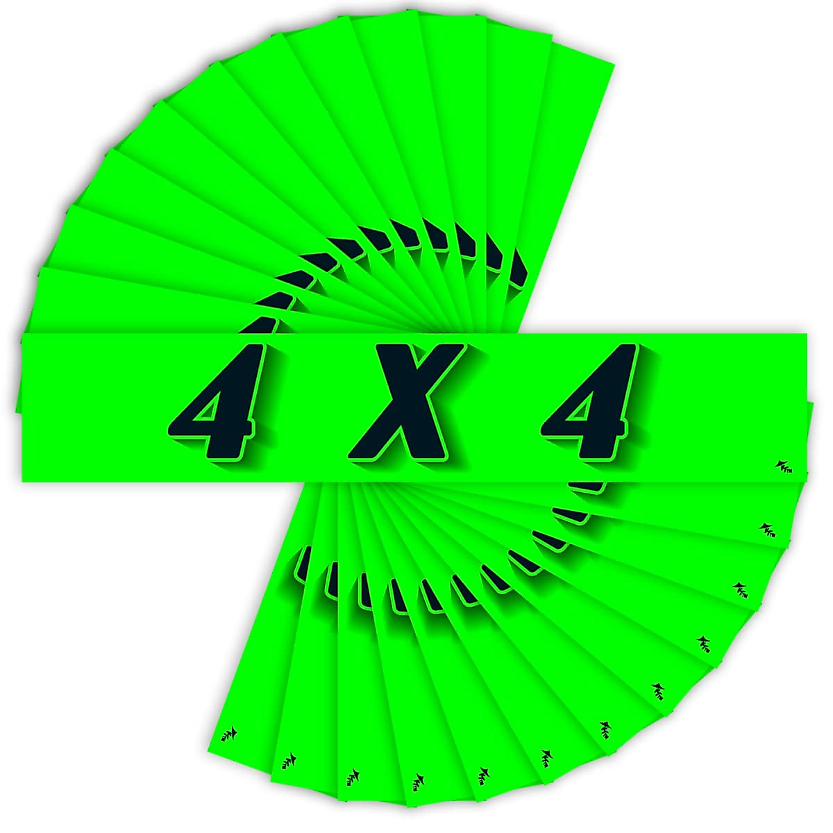 VERSA-TAGS 7.5" Black/Green Vinyl Number Decals 11 Dozen Set Windshield Pricing & 1 Pack of Each of 3rd Row Seating, 4X4, Financing Available 14.5" x 2.75" Sticker Windshield Decal Auto Dealership