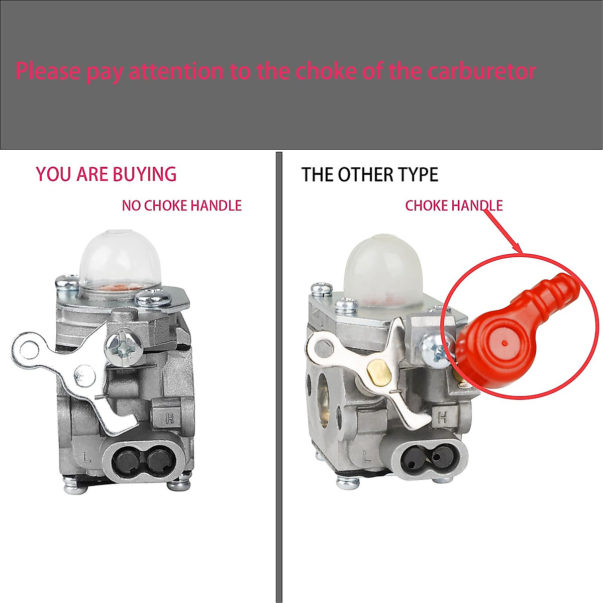 SIMPERAC Carburetor for Craftsman b210 b2200 b2000 Leaf Blower Parts CMXGAAM204101 41AR25B2793 CMXGAAMR25BL 41BR25BL793 CMXGAAMRBL25 41ARBL25793 CMXGAAMRBL25 41BRBL25793 25cc
