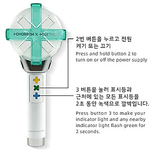 HYUNLAI TXT Official Light Stick Version 2 Kpop Light Stick for Concert (+ Special Kpop Photocards Set)
