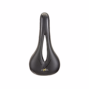 Terry Fly Century Mountain Bicycle Saddle | Bicycle Seat Optimized for Men - Flexible & Comfortable | Lightweight Cushion, Central Relief Zone, Ergonomic Design, Black Fibra-Tek