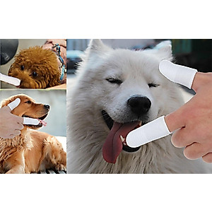 CXP Good Goods Dog Toothbrushes,Two-Finger Toothbrush Kit,360ºTeeth Cleaning for Dogs,Cats (20 Pieces)