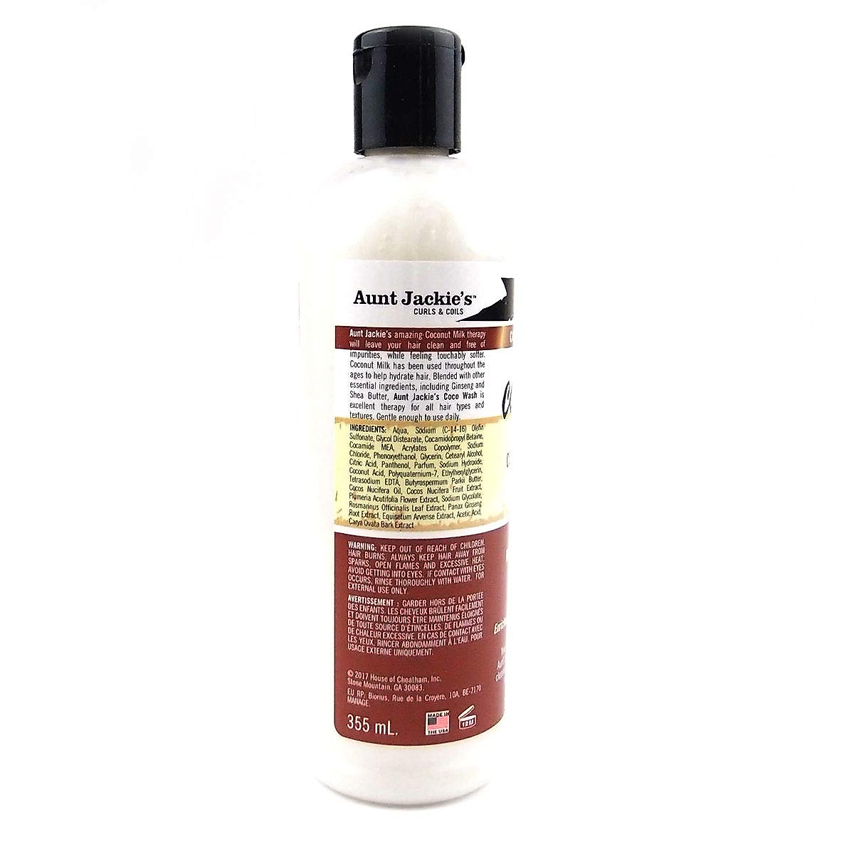 Aunt Jackie's Coconut Coco Wash Coconut Milk Conditioning Cleanser, 12 Oz