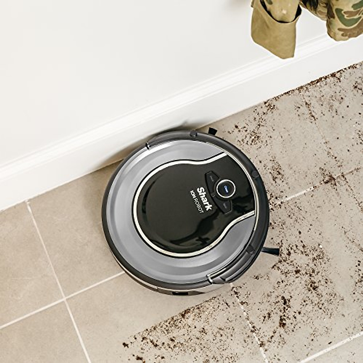 Shark ION Robot Dual-Action Robot Vacuum Cleaner with 1-Hour Plus of Cleaning Time, Smart Sensor Navigation and Remote Control (RV720)