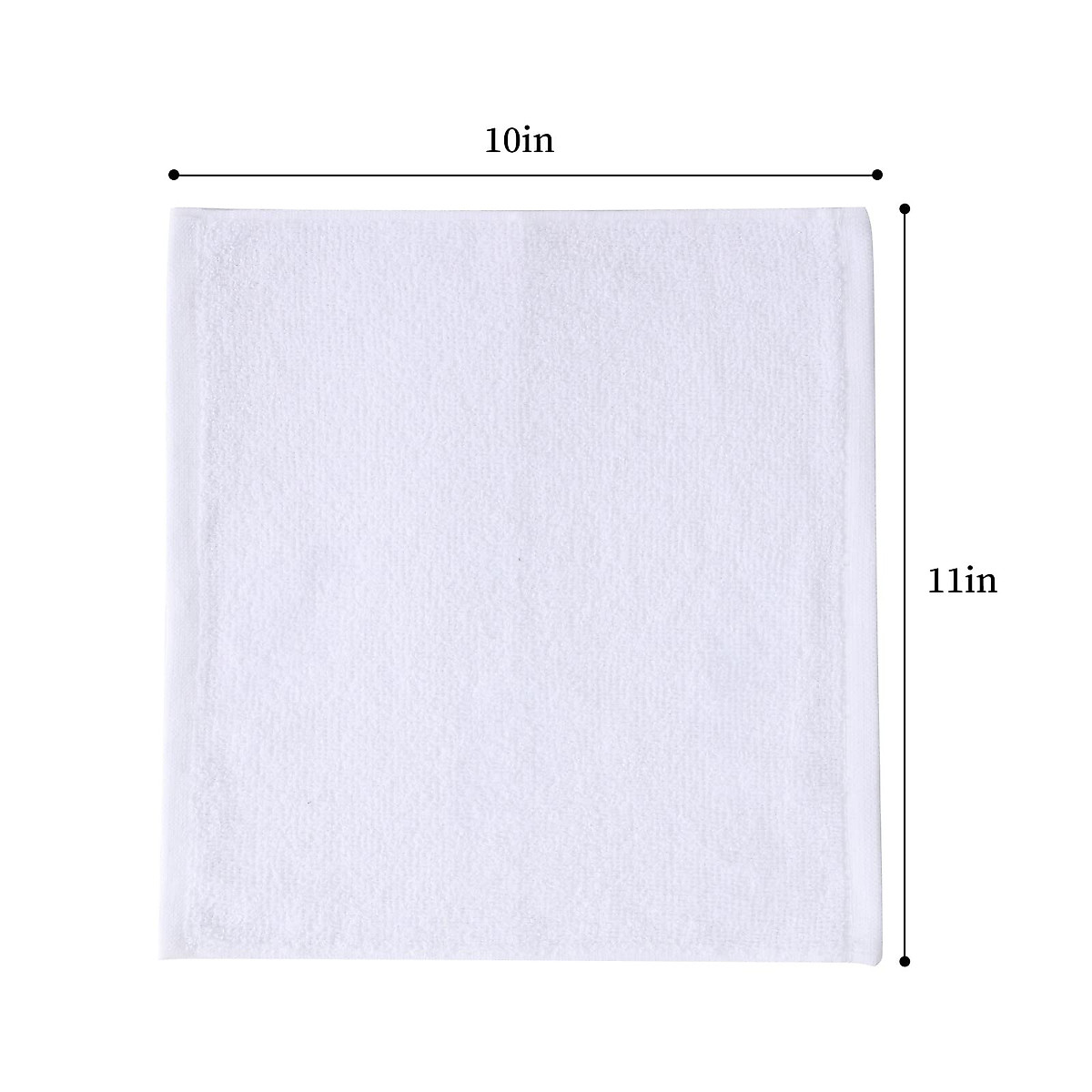 comgloe Kitchen Dish Cloth Pack of 8,100% Cotton 10x11 Inches Absorbent Reusable Dish Towels