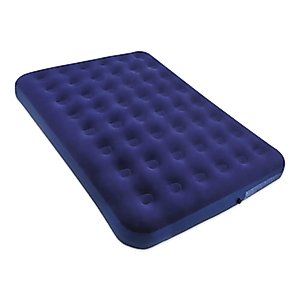 Queen Size Air Mattress Double Air Bed - Foldable Blow Up Mattresses with Flocked top - Portable Inflatable Beds with Patch Kit for Backpacking Tent Camping/Home/Traveling (80"*60")