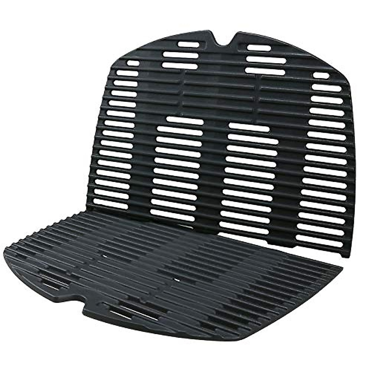 Uniflasy 7646 Cooking Grates for Weber Q300 Q320 Q3000 Q3200 Series Gas Grills Grill Parts Cast Iron Grill Grates Replacement for Weber Q300 2 Pack