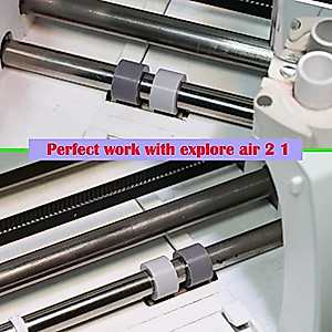 Rubber Roller Replacement Compatible with Cricut Maker 3 Maker and Explore Air2 1 Series [6 for Maker, 6 for Explore air]