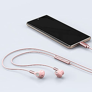 USB C Headphones for Samsung Galaxy S24 S23 Ultra S22 S21 FE S20 A54 A53 USB C Earphones with Mic Volume Control Wired Earbuds USB Type C Headphones for iPhone 16 15 Pro Max Plus iPad Pro Pixel 8 7 6a