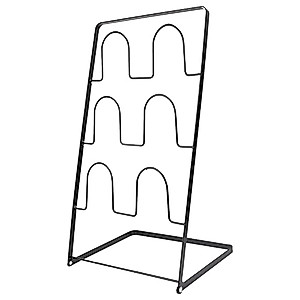 Cabilock 2pcs Style Indoor Shoes Rack Sandal Metal Slippers Tier for Vertical Use Space Black Portable Living Organizer Multi-Layer Shelf Holder Shelf: Saving Free Stand Sandals Storage