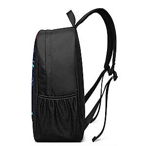 Backpack Infinite~Lists Logo Custom Business Bckpack for College School Computer Bag for Women Men for 17 Inch Laptop