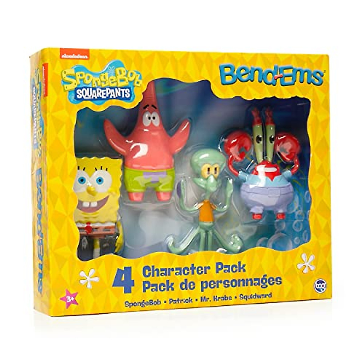 Bend-EMS - Spongebob Squarepants - The Original Bendable, posable Actions Figures from The 90's are Back! Great Birthday Gifts for Kids, Boys, and Girls