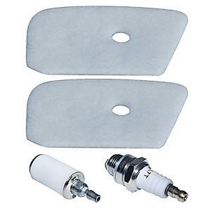 AUMEL 530150253 Air Fuel Filter w/Spark Plug Kit for Husqvarna 124L 125L 125C 125R 125RJ 128L 128LD 128LDX 128C 128CD 128R String Trimmer