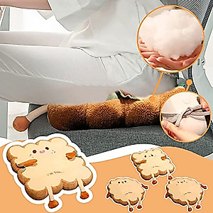 SRHWBF Toast Seat Cushion Cute Chair Pillow Pads Memory Foam Chair Cushion Gaming Chair Office Home Bedroom Restaurant Decor Non Skid Soft Comfy Thick (Angry)