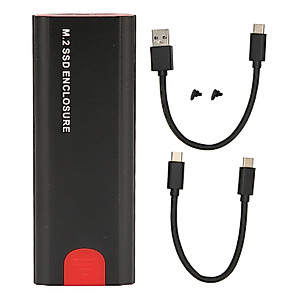 M.2 NVME SSD Enclosure, M.2 SSD Enclosure Aluminum Alloy Case High Speed Ultra Thin 2TB for 2280 SSD