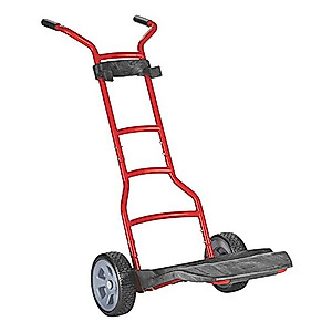 Rubbermaid Commercial Products Brute Construction and Landscape Dolly, 250-Pound Capacity, Red, Heavy Duty Dolly with Wheels