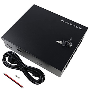 UHPPOTE Wiegand 26 bits Network RFID Access Control Board Kit Metal AC110V Power Box For 4 Doors