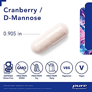 Pure Encapsulations Cranberry/D-Mannose | Supplement Made from 100% Cranberry Fruit Solids to Support Urinary Tract Health* | 180 Capsules