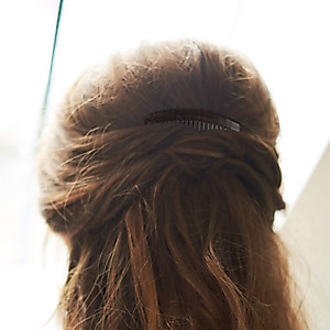 Chuangdi 12 Pieces French Side Hair Twist Comb Plastic Decorative Hair Comb Clips with Teeth Styling Side Combs air for Fine Women Accessories(23 Teeth)