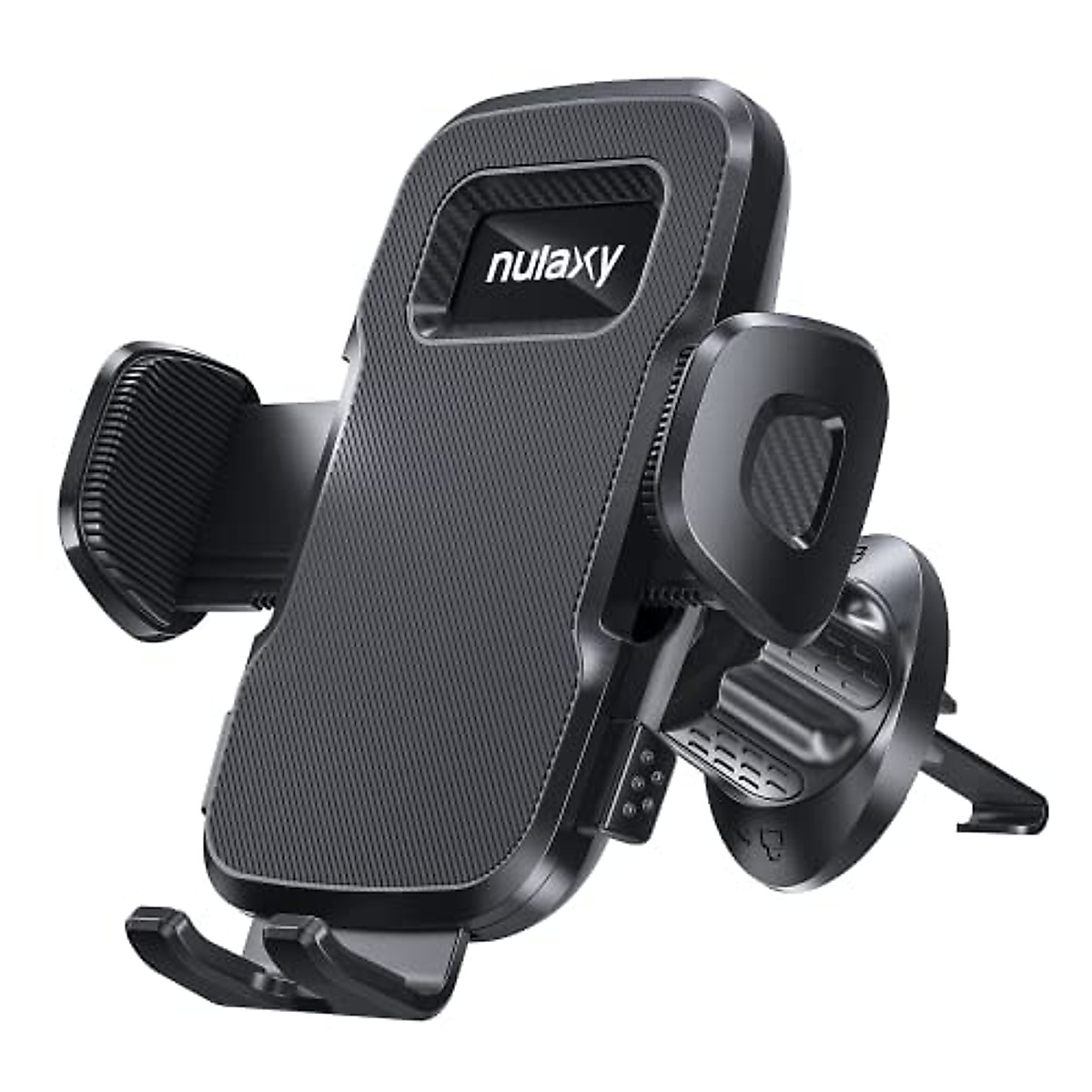 Nulaxy [2022 Upgraded Vent Friendly Car Phone Holder Mount, Phone Mount for Car Fit for Horizontal and Vertical Vents, Hands Free Vent Phone Holder, Compatible with iPhone, Samsung, and More, Black