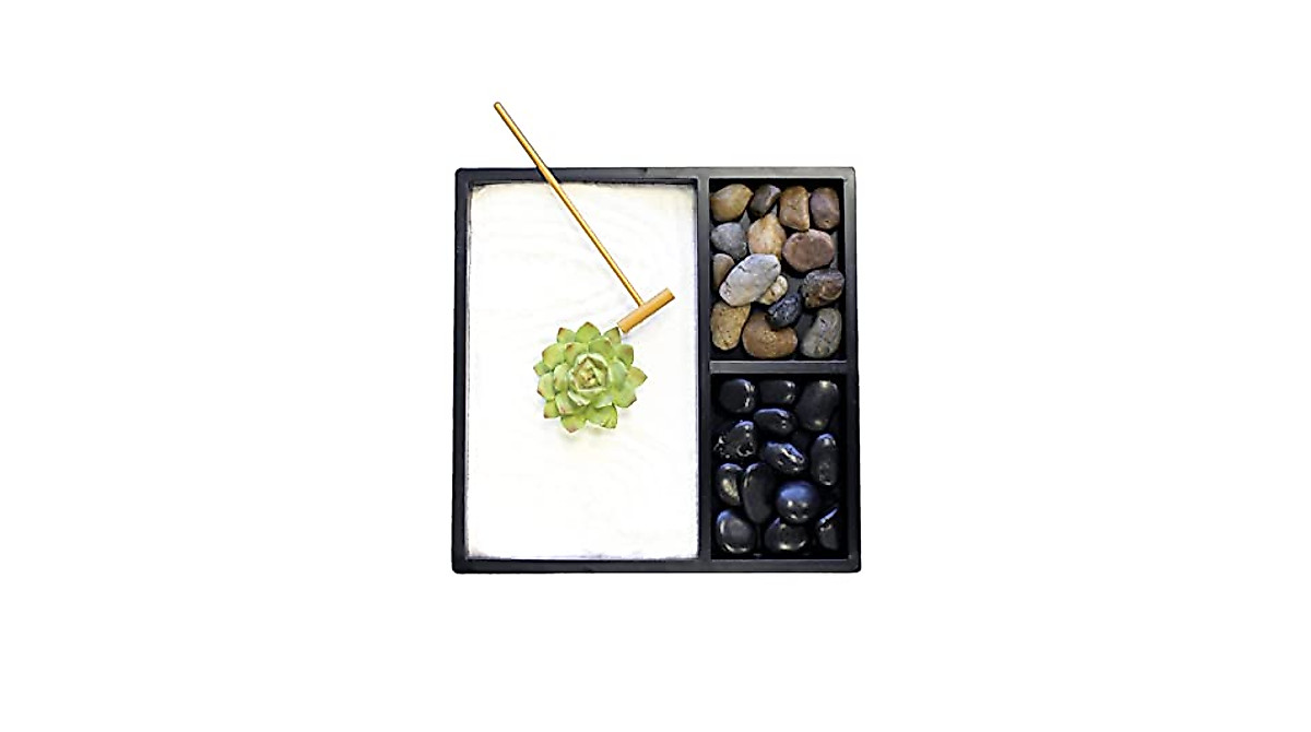 Mini Zen Garden Kit for Desk – Stress Relief & Focus | Nature's Mark