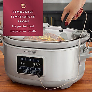 Crock-Pot 7-Quart Cook & Carry™ Slow Cooker with Sous Vide,Programmable, Stainless Steel