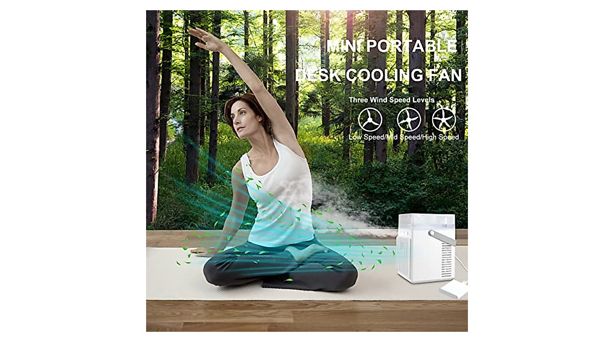 Portable Air Conditioner Fan – Compact Personal Cooling & Humidifier