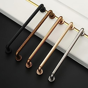 Asidrama 10 Pack 5 Inch(128mm) Brushed Brass Kitchen Cabinet Handles, Cabinet Pulls Kitchen Cabinet Hardware for Cupboard Drawer Pulls