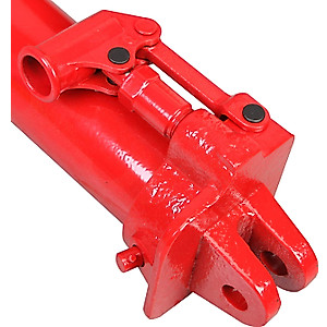 Big Red 3 Ton Hydraulic Long Ram Jack with Single Piston Pump and Clevis Base (Fits: Garage/Shop Cranes, Engine Hoists, and More) w/Handle, Red, A41417R