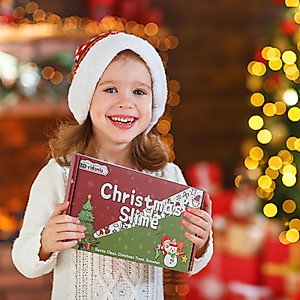 3 Pack Christmas Butter Slime Kit for Kids, Slime Kit for Girls & Boys, with Santa, Xmas Tree, Snowman, Party Favors & Putty Fun