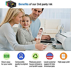 Cartlee Set of 4 Compatible 711 711XL High Yield Ink Cartridges for HP Designjet T120 T520 Printers