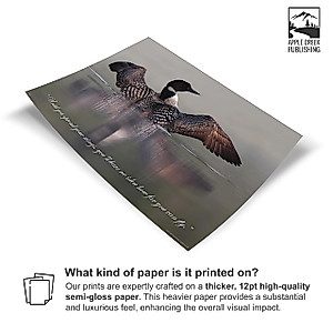 Common Loon Motivational Inspirational Poster Art Print Reproduction 11x14 Call Wall Decor Pictures