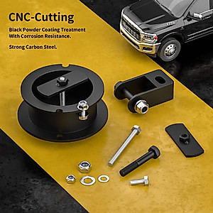 2.5'' Front Leveling Kit for 2014-2023 Ram 2500 4WD, 2013-2023 Ram 3500 4WD, 2.5 inch Leveling Lift Kits Spring Strut Spacers with Shock Relocation Brackets Compatible with Ram 2500 3500 4WD