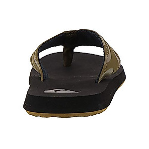 Quiksilver Unisex-Child Youth Monkey Wrench Flip Flop Sandal Big, TAN-Solid, 1(32) M US Little Kid