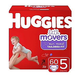Huggies Little Movers Diapers, Size 5, 60 Ct