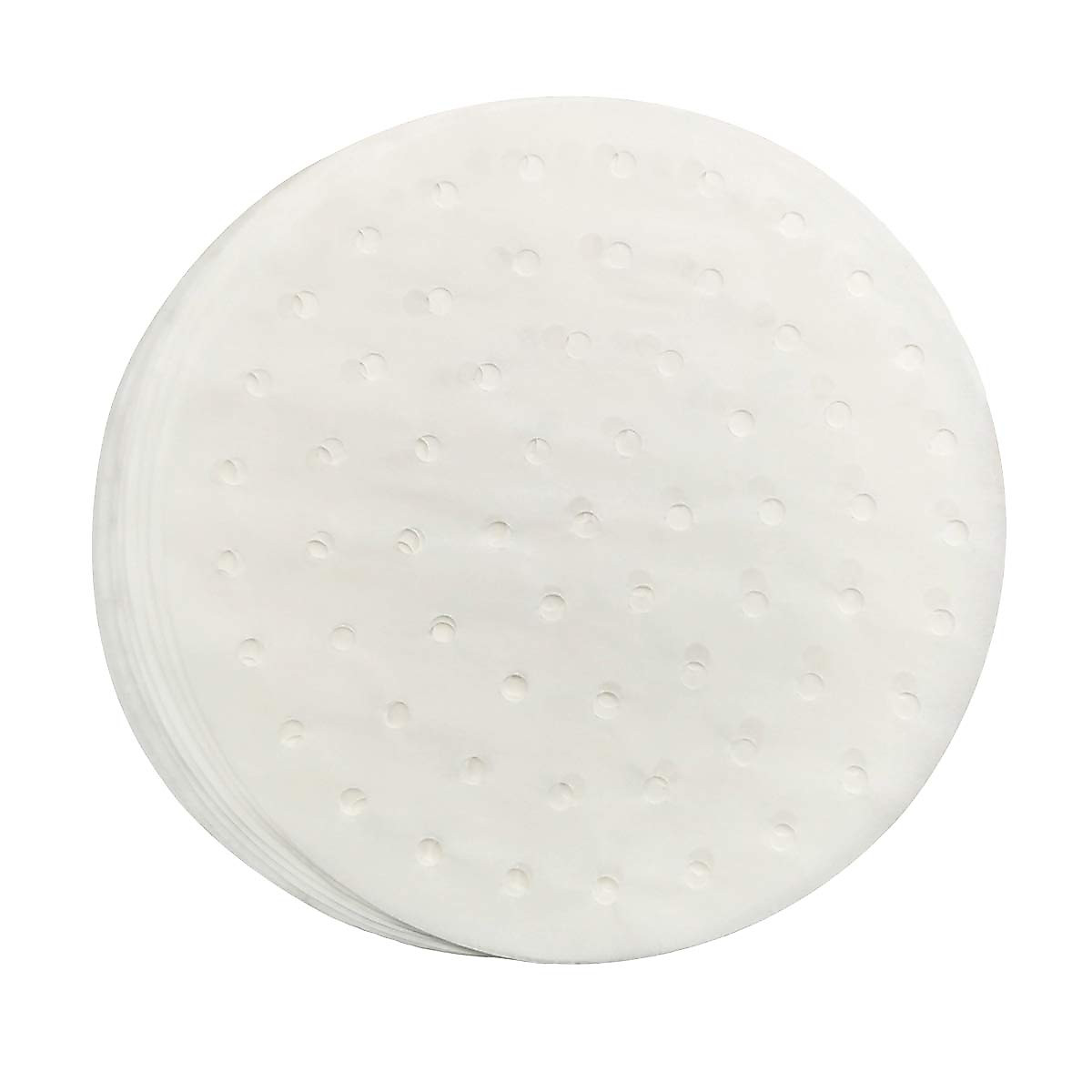 Air Fryer Perforated Parchment Paper,Non-Stick Air Fryer Liners 100 Pcs, White 7 Inch and 9 Inch (7 Inch)