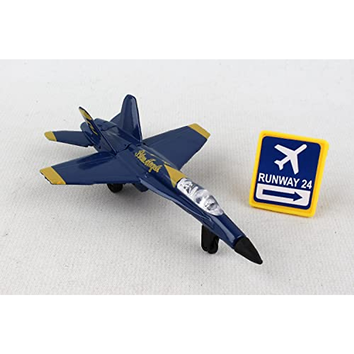 Daron Worldwide Trading Runway24 F/A-18 Angels No Runway Vehicle, Blue