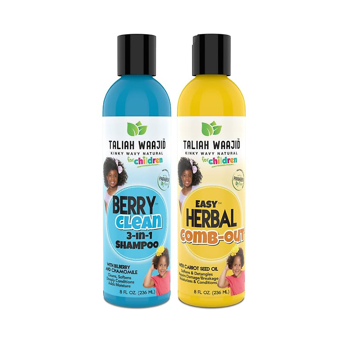 Taliah Waajid Kinky Wavy Natural Shampoo and Conditioner Duo for Kids (U092) (U056)