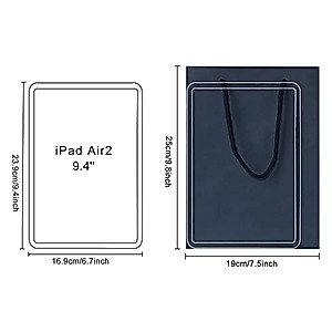 Sdootjewelry Navy Gift Bags, Kraft Paper Gift Bags with Handles, 50 Pack Heavy Duty Matte Tote Paper Bags, 7.5 x 3.1 x 10.2 Shopping Bags, Kraft Bags, Party Bags, Retail Bags for Christmas Business