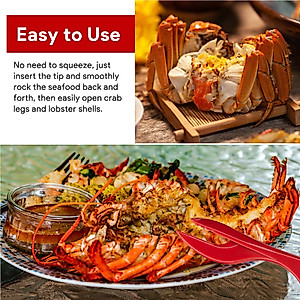 30Pcs Crab Legs Crackers, Seafood Cracker Tools for Lobster, Crab, Crawfish, Prawns, Shrimp, Easy Seafood Sheller, Seafood Tools