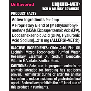 Liquid-Vet by COOL PET Holistics Feline Itch & Allergy Advanced Formula, Plain, 8 oz