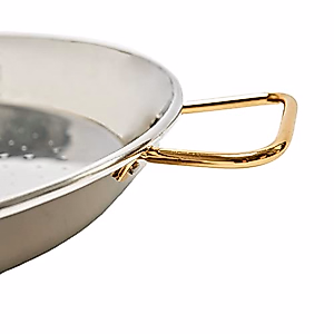 Garcima 22-Inch Stainless Steel Paella Pan, 55cm
