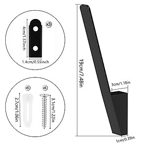 Kssvzz 3 Pack Hat Racks for Baseball Caps - Metal Hat Holder for Wall, Hat Storage Organizer for Ball Caps, Heavy Duty Hat Hangers Strong Adhesive/Wall Drilled for Closet, Bedroom, Door, Home (Black)