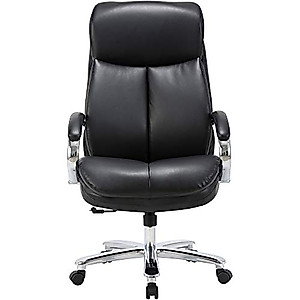 Lorell Big & Tall Chair, 48" x 28.5" x 30.8", Black
