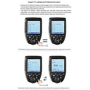 Godox Xpro-P TTL Wireless Flash Trigger with 1/8000s HSS, 5 Group 4 Fuction Button for Pentax K-1, 645Z, K70, K50, KP, K-S2, K-3 II Digital Cameras